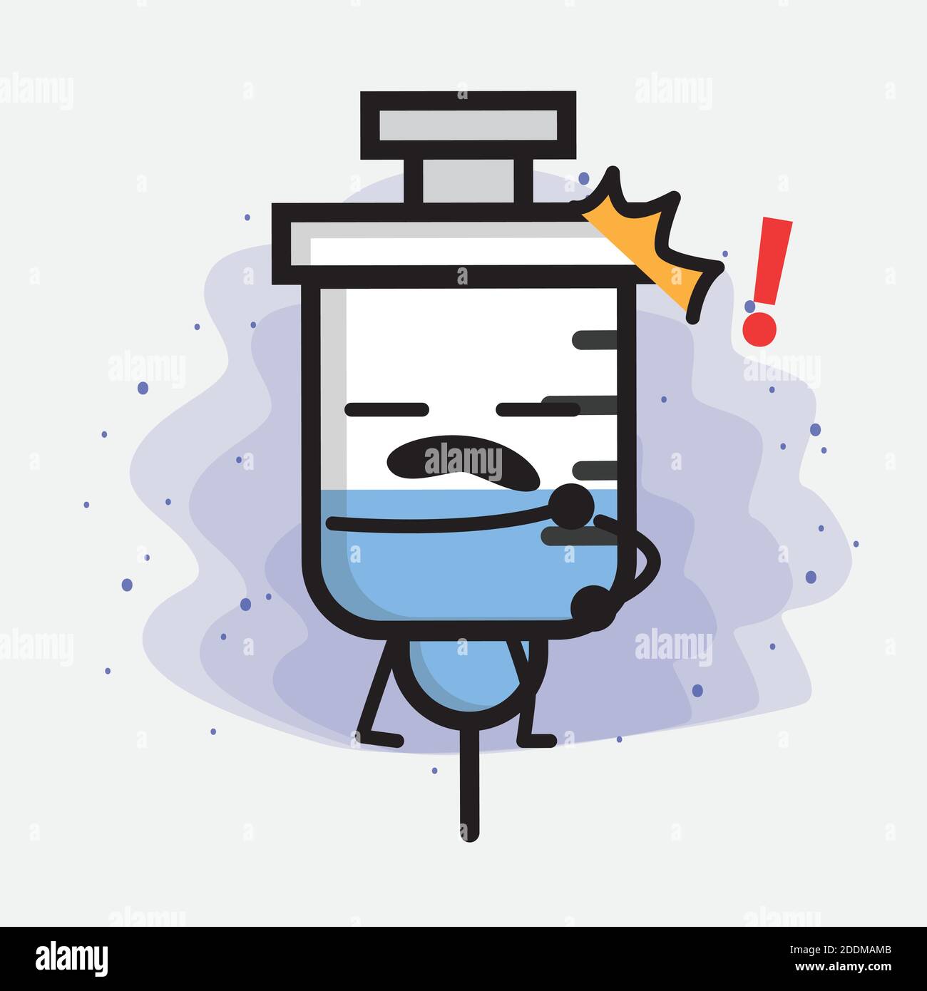 Cute Medical Syringe Vector Icon Illustration Stock Vector Image & Art ...
