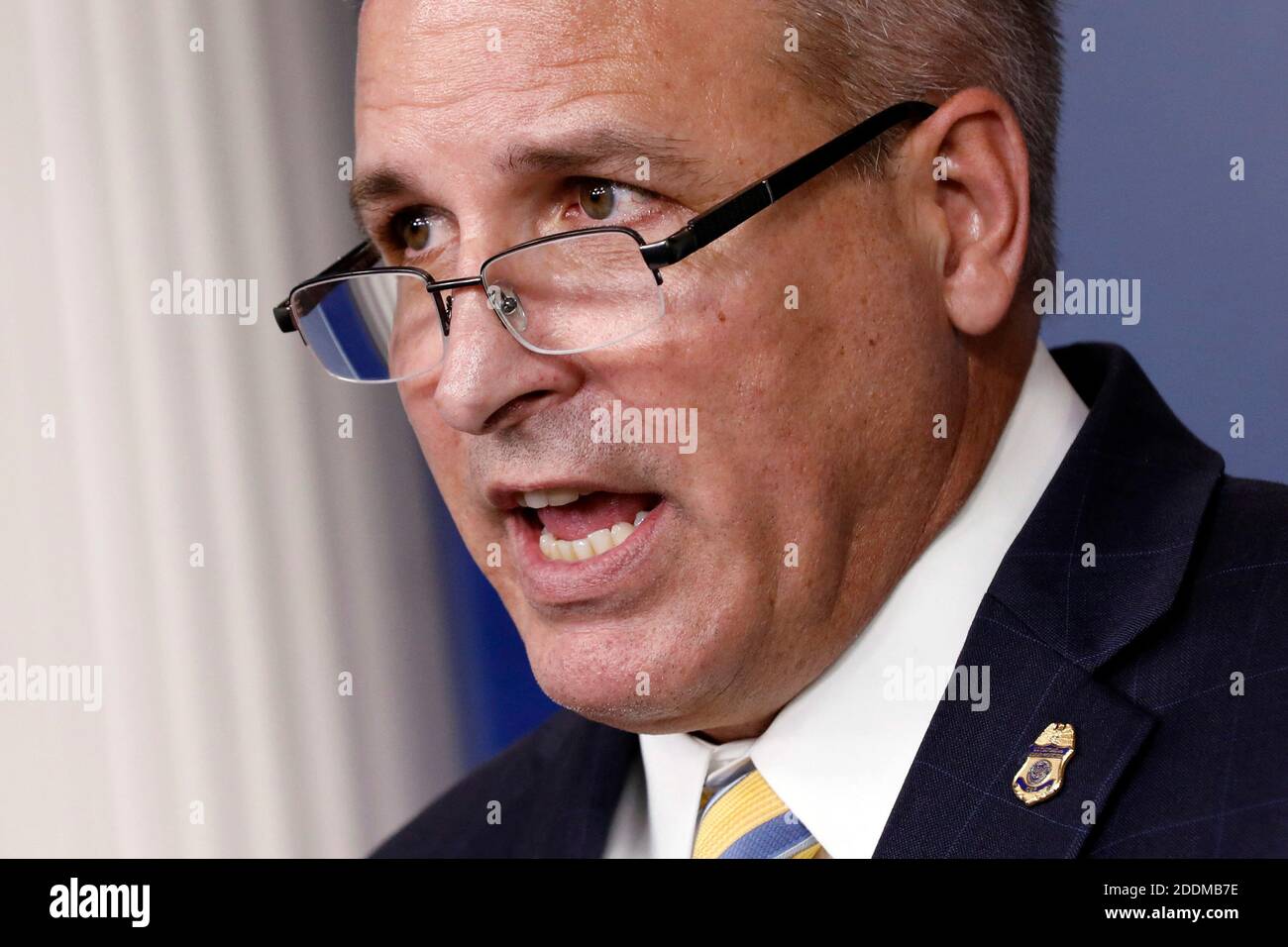 Acting Commissioner of Customs and Border Protection Mark Morgan speaks ...