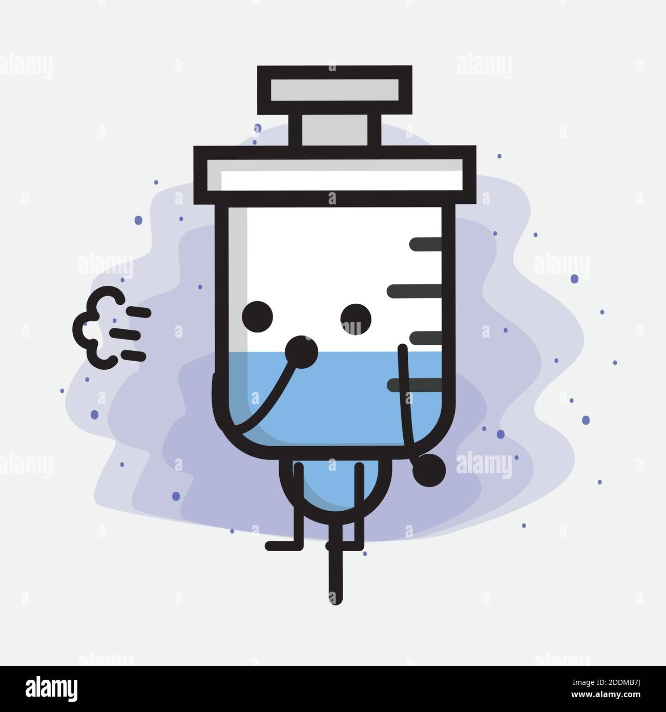 Cute Medical Syringe Vector Icon Illustration Stock Vector Image & Art ...