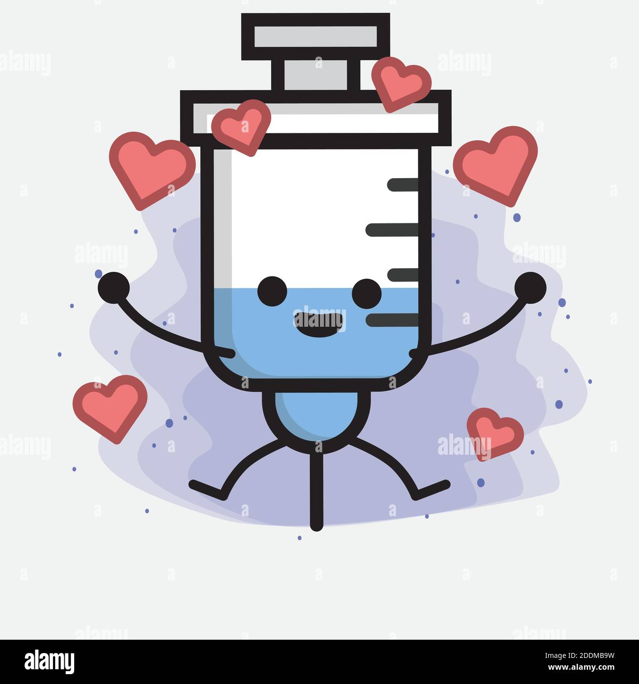 Cute Medical Syringe Vector Icon Illustration Stock Vector Image & Art ...