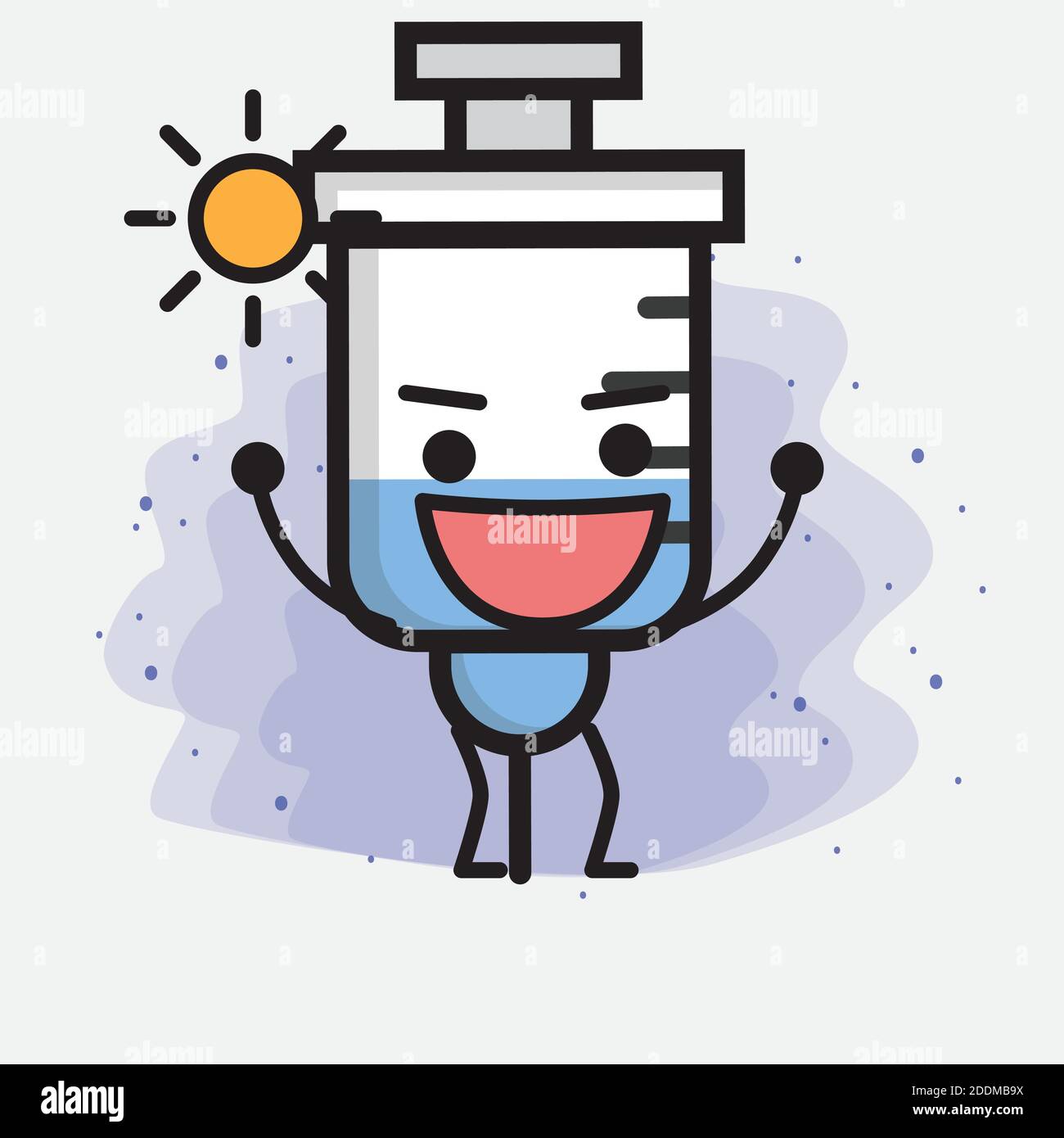 Cute Medical Syringe Vector Icon Illustration Stock Vector Image & Art ...