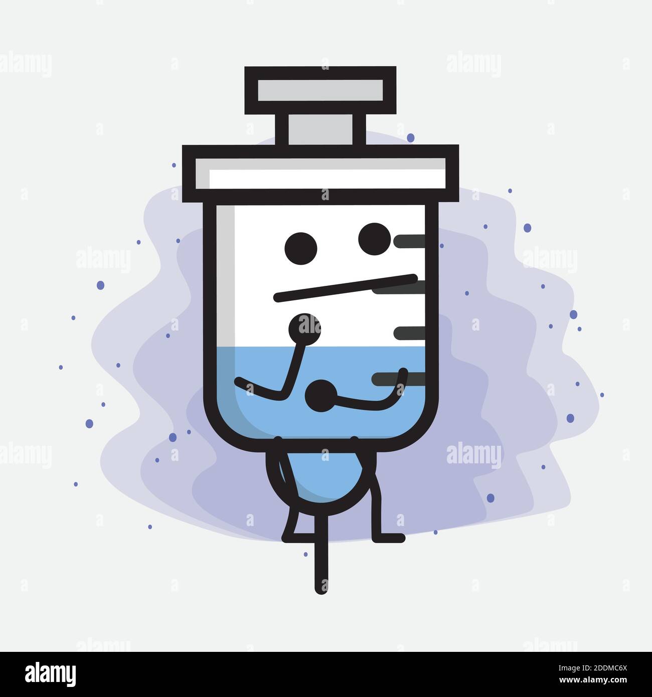 Cute Medical Syringe Vector Icon Illustration Stock Vector Image & Art ...