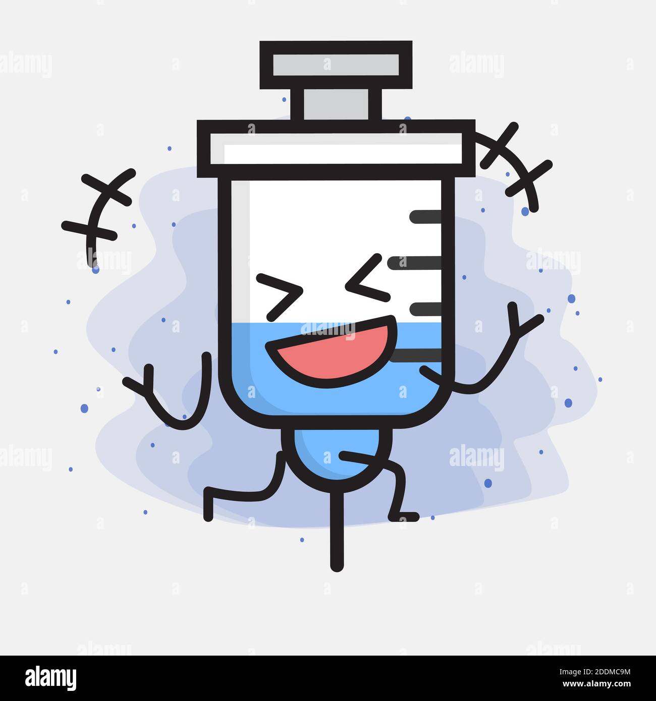 Cute Medical Syringe Vector Icon Illustration Stock Vector Image & Art ...