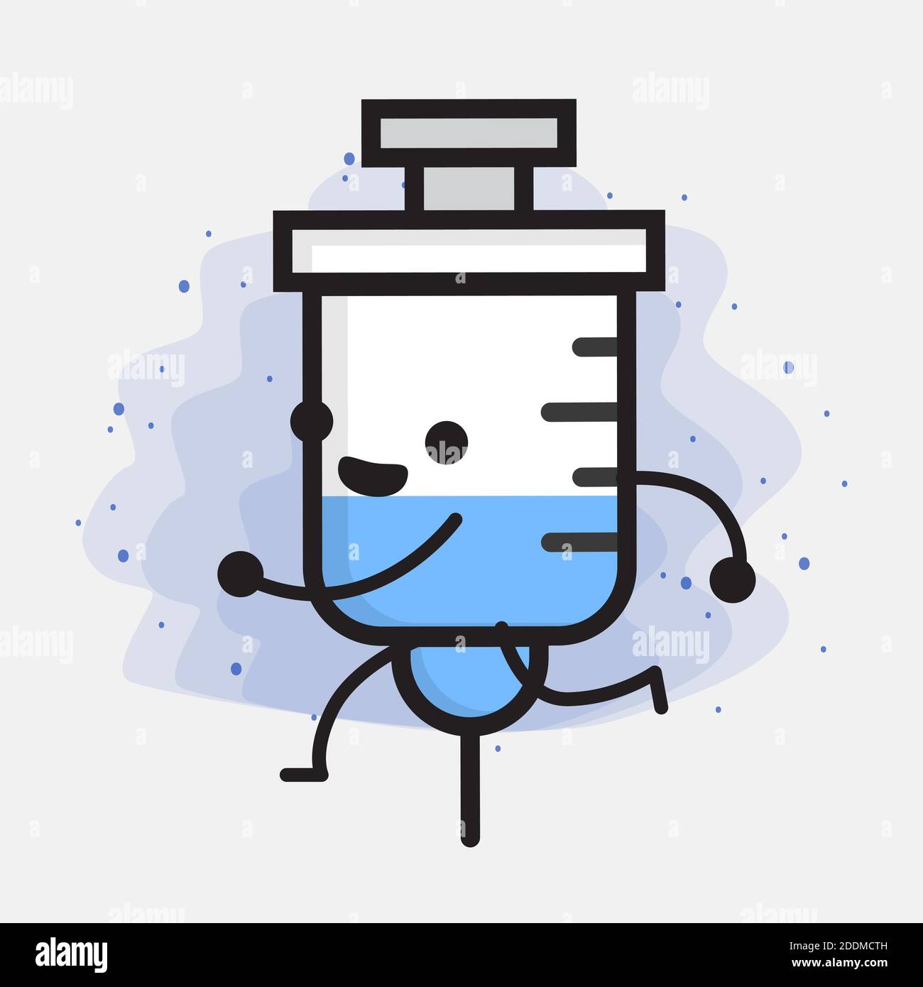 Cute Medical Syringe Vector Icon Illustration Stock Vector Image & Art ...