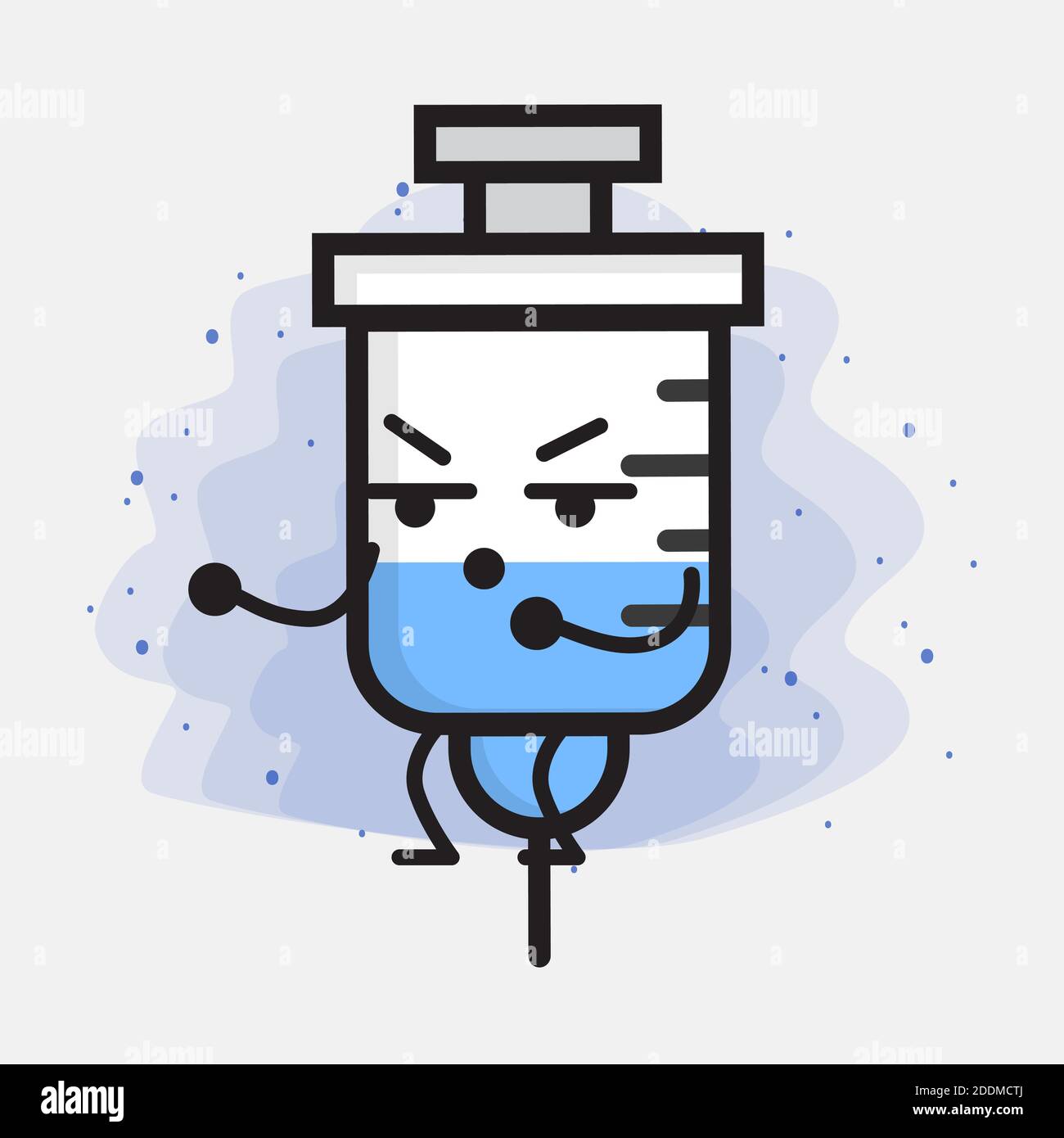 Cute Medical Syringe Vector Icon Illustration Stock Vector Image & Art ...