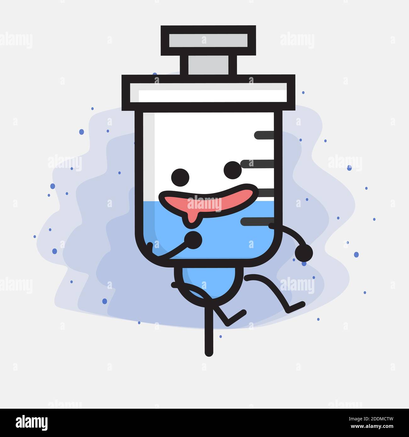 Cute Medical Syringe Vector Icon Illustration Stock Vector Image & Art ...