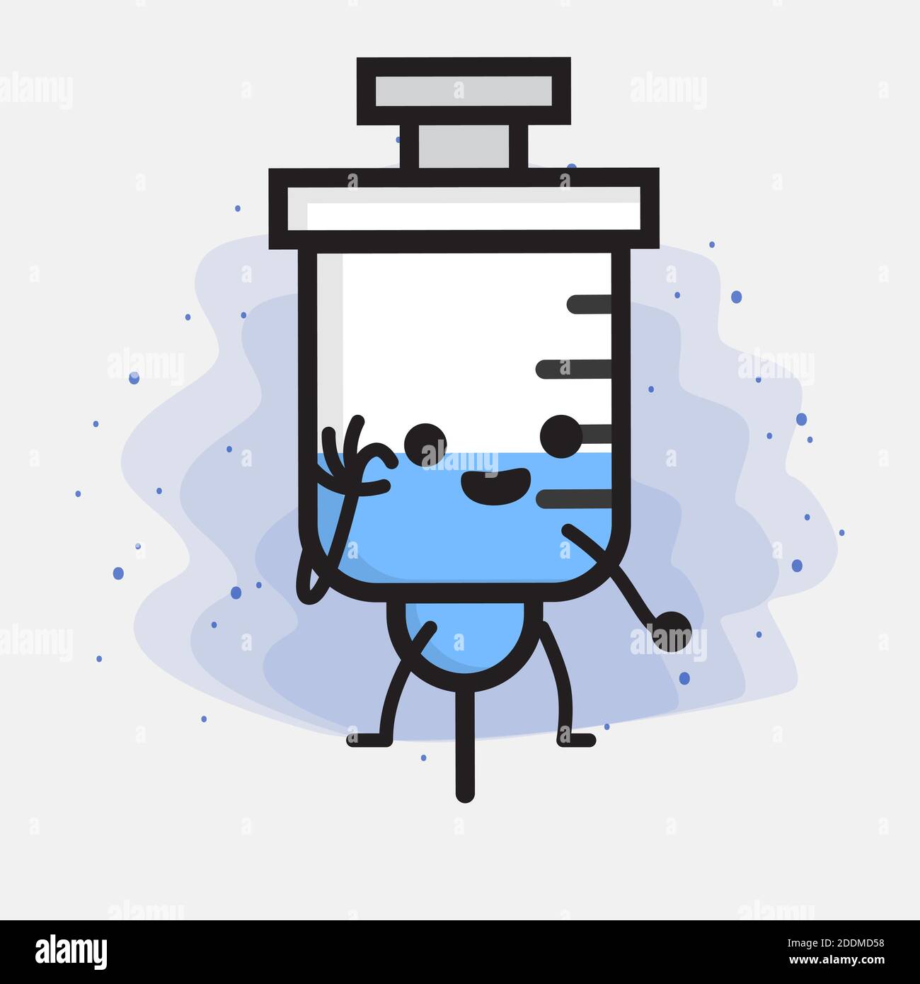 Cute Medical Syringe Vector Icon Illustration Stock Vector Image & Art ...