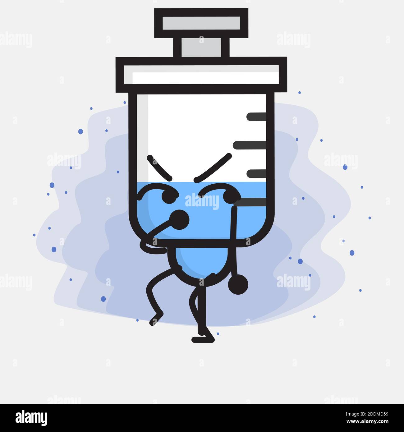 Cute Medical Syringe Vector Icon Illustration Stock Vector Image & Art ...