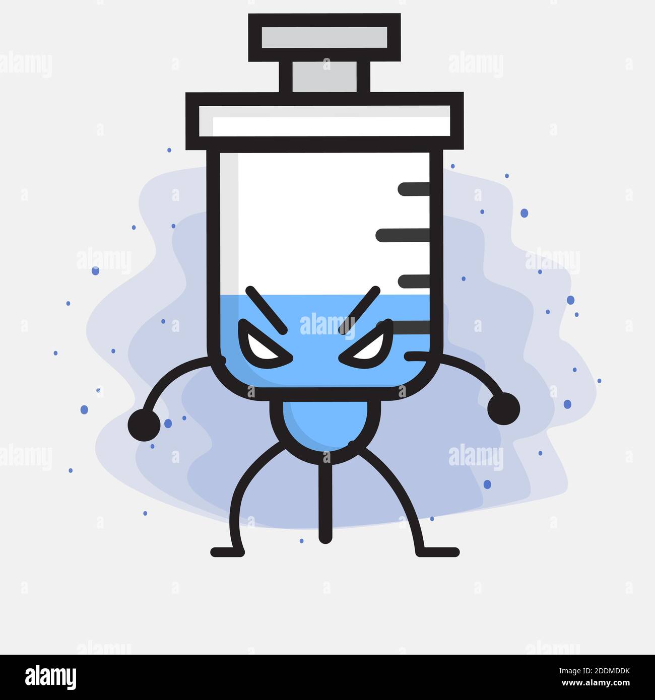 Cute Medical Syringe Vector Icon Illustration Stock Vector Image & Art ...
