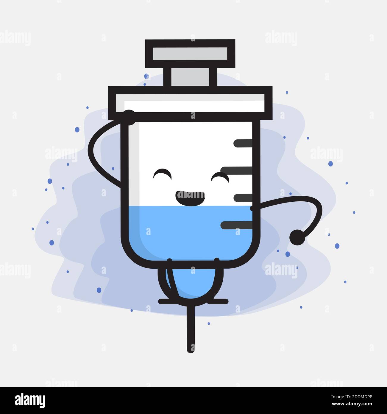 Cute Medical Syringe Vector Icon Illustration Stock Vector Image & Art ...