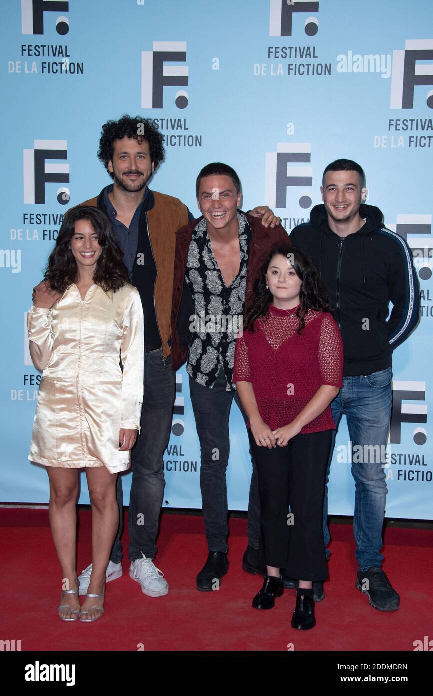 Alicia Hava, Lauréna Thellier, (2nd row) Slimane Baptiste Berhoun, Louis Peres and Constantin ...