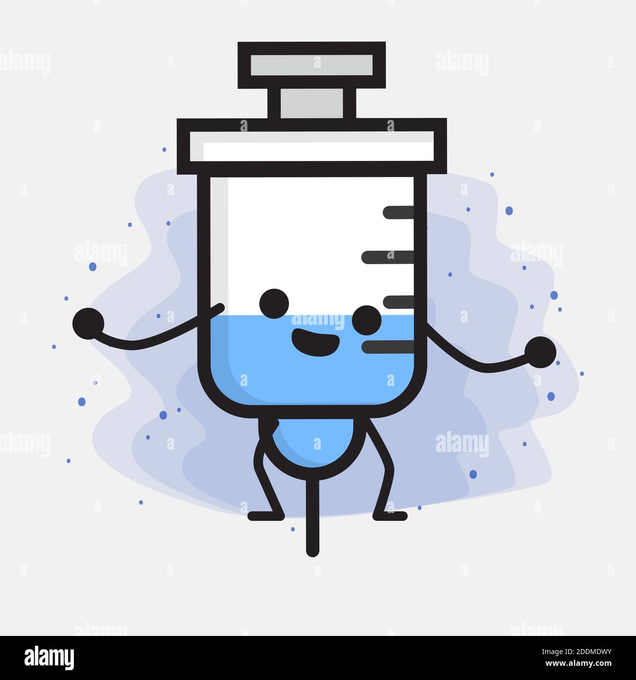 Cute Medical Syringe Vector Icon Illustration Stock Vector Image & Art ...