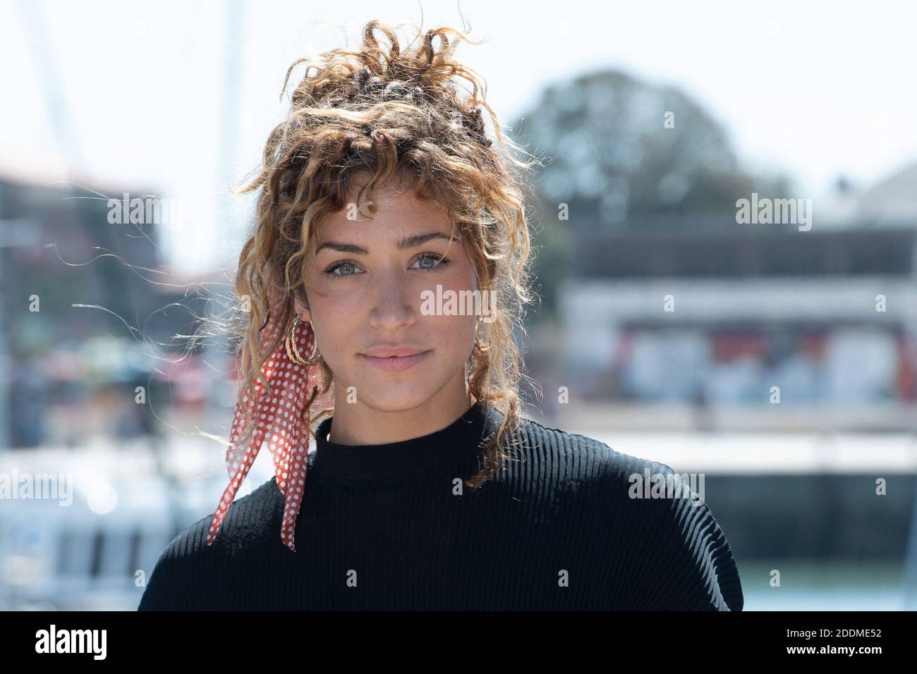 Manon Azem attending a Photocall as part of the 21st Festival of TV ...