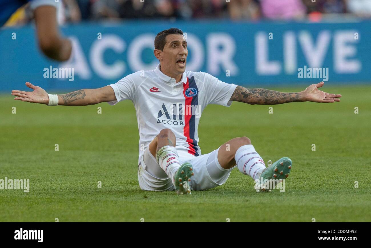 Angel Di Maria (PSG) in action during the Ligue 1 Conforama Paris Saint ...