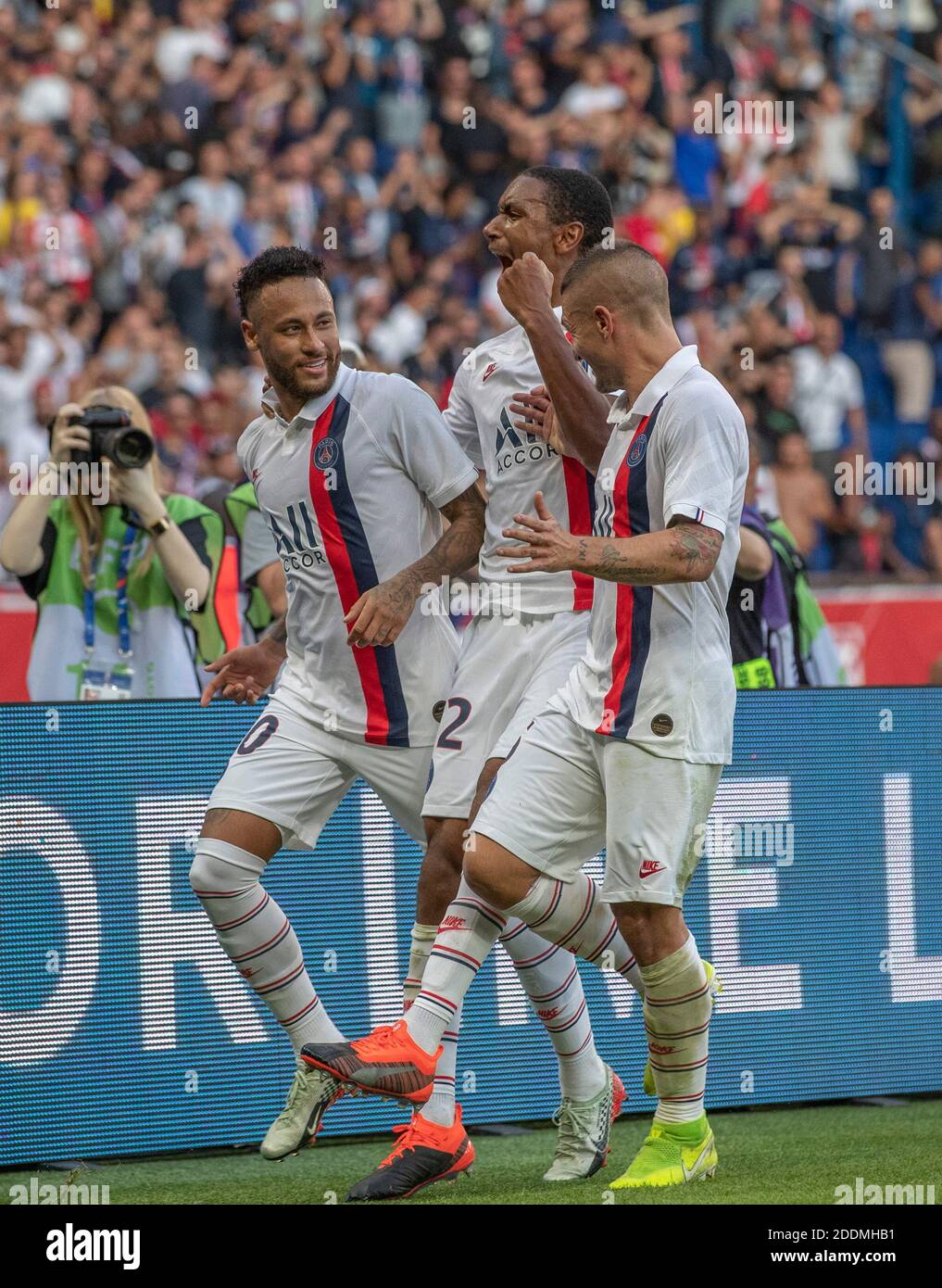 Neymar Jr (PSG) celebrates his goal during the Ligue 1 Conforama Paris ...