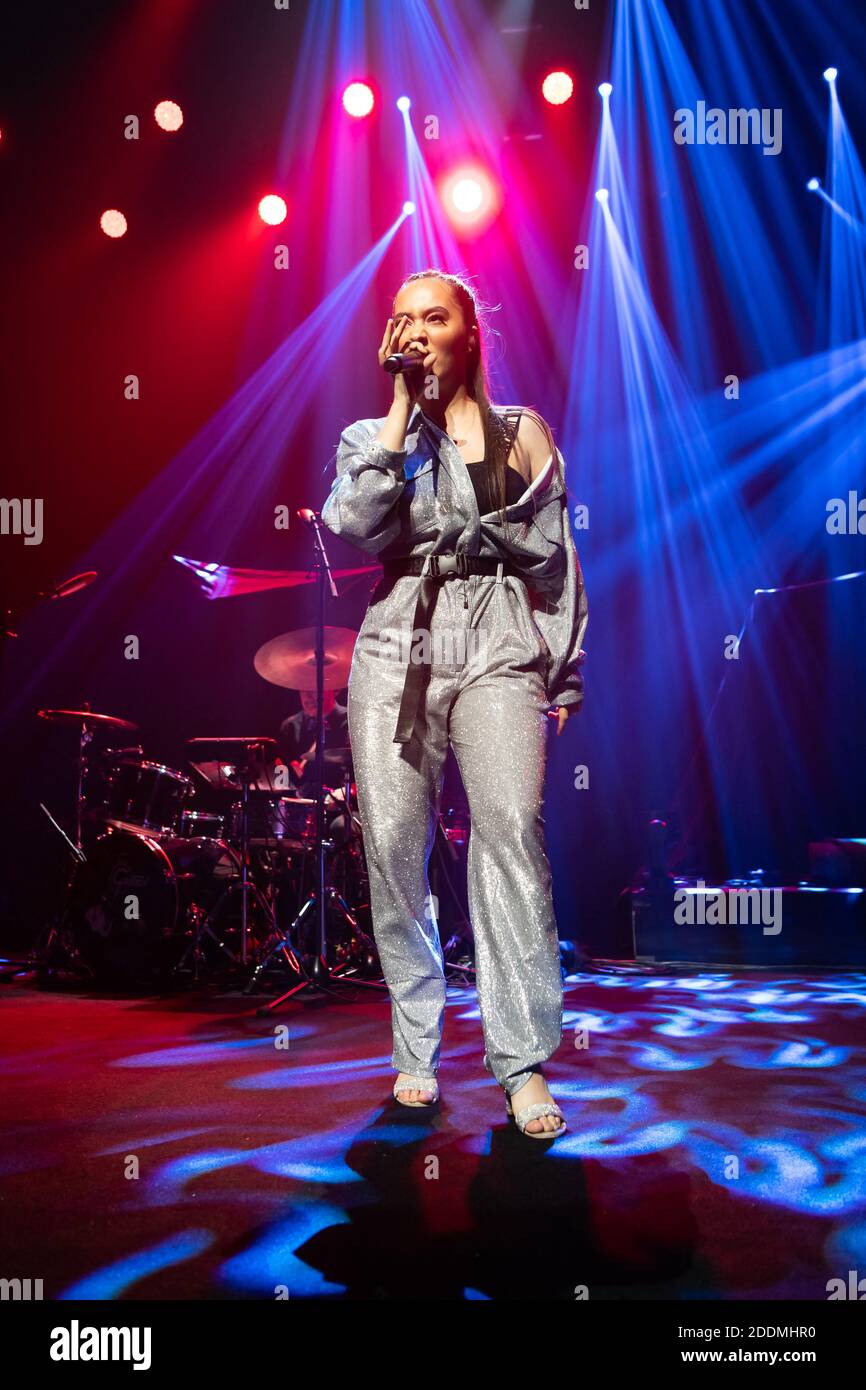Faouzia performing in concert as part of the 53nd Montreux Jazz ...
