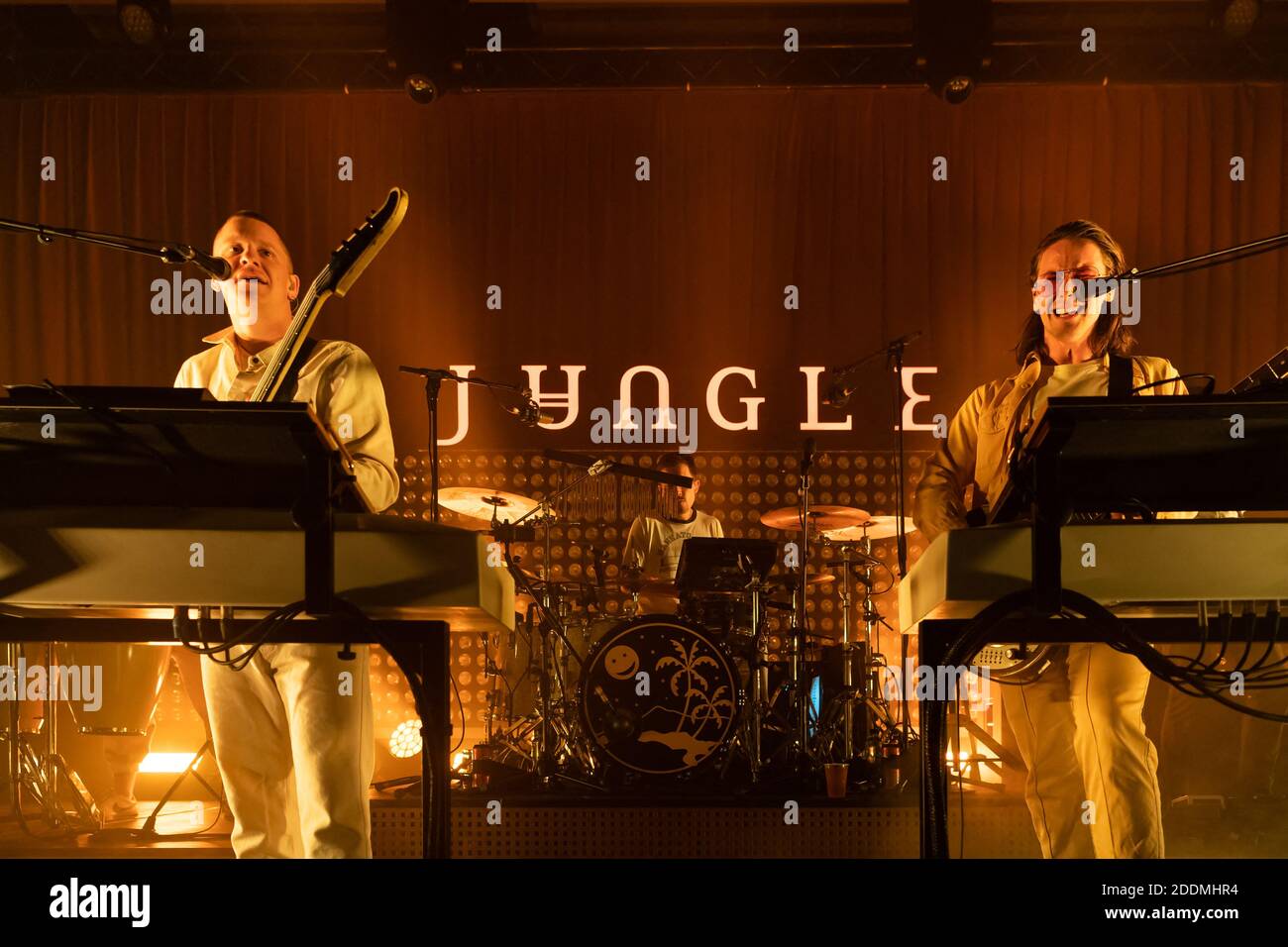 Jungle performing in concert as part of the 53nd Montreux Jazz Festival ...