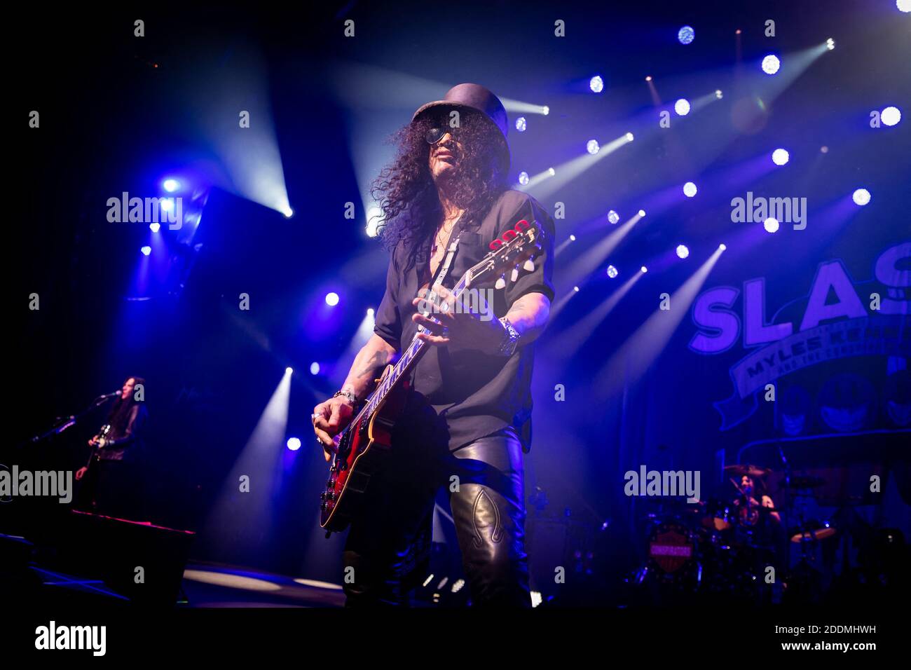 Slash performing in concert as part of the 53nd Montreux Jazz Festival ...