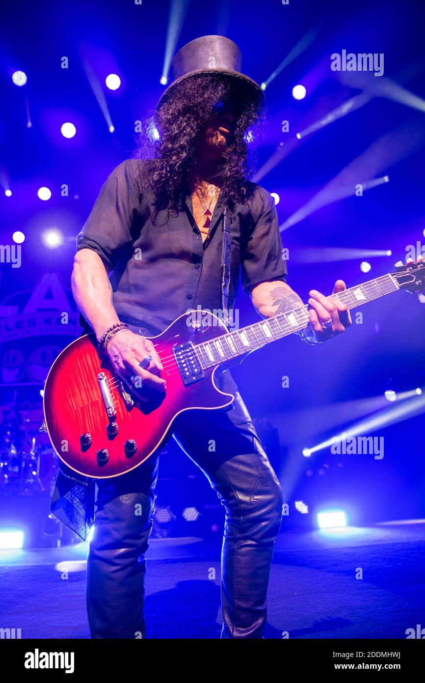 Slash performing in concert as part of the 53nd Montreux Jazz Festival ...