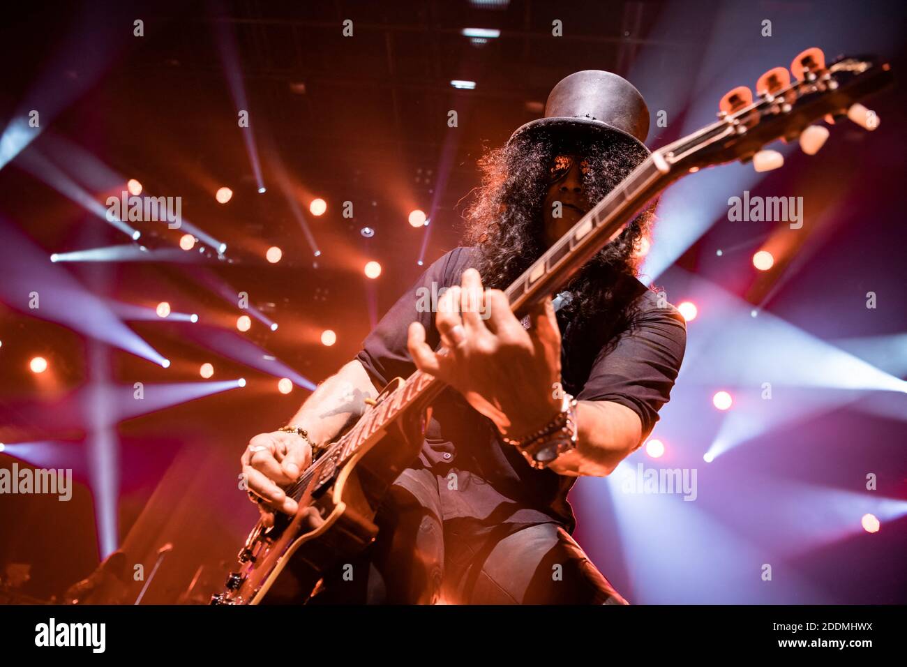 Slash performing in concert as part of the 53nd Montreux Jazz Festival ...