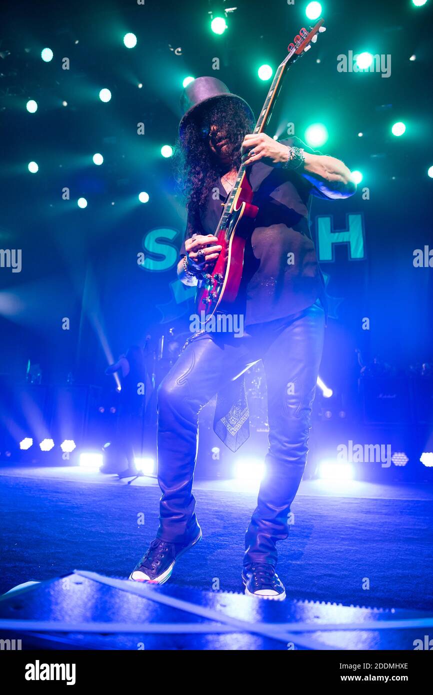 Slash performing in concert as part of the 53nd Montreux Jazz Festival ...