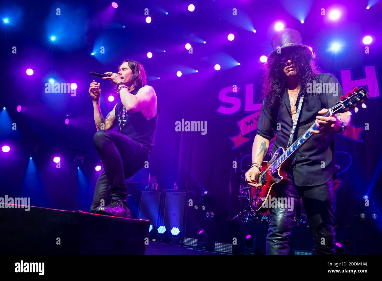 Slash performing in concert as part of the 53nd Montreux Jazz Festival ...