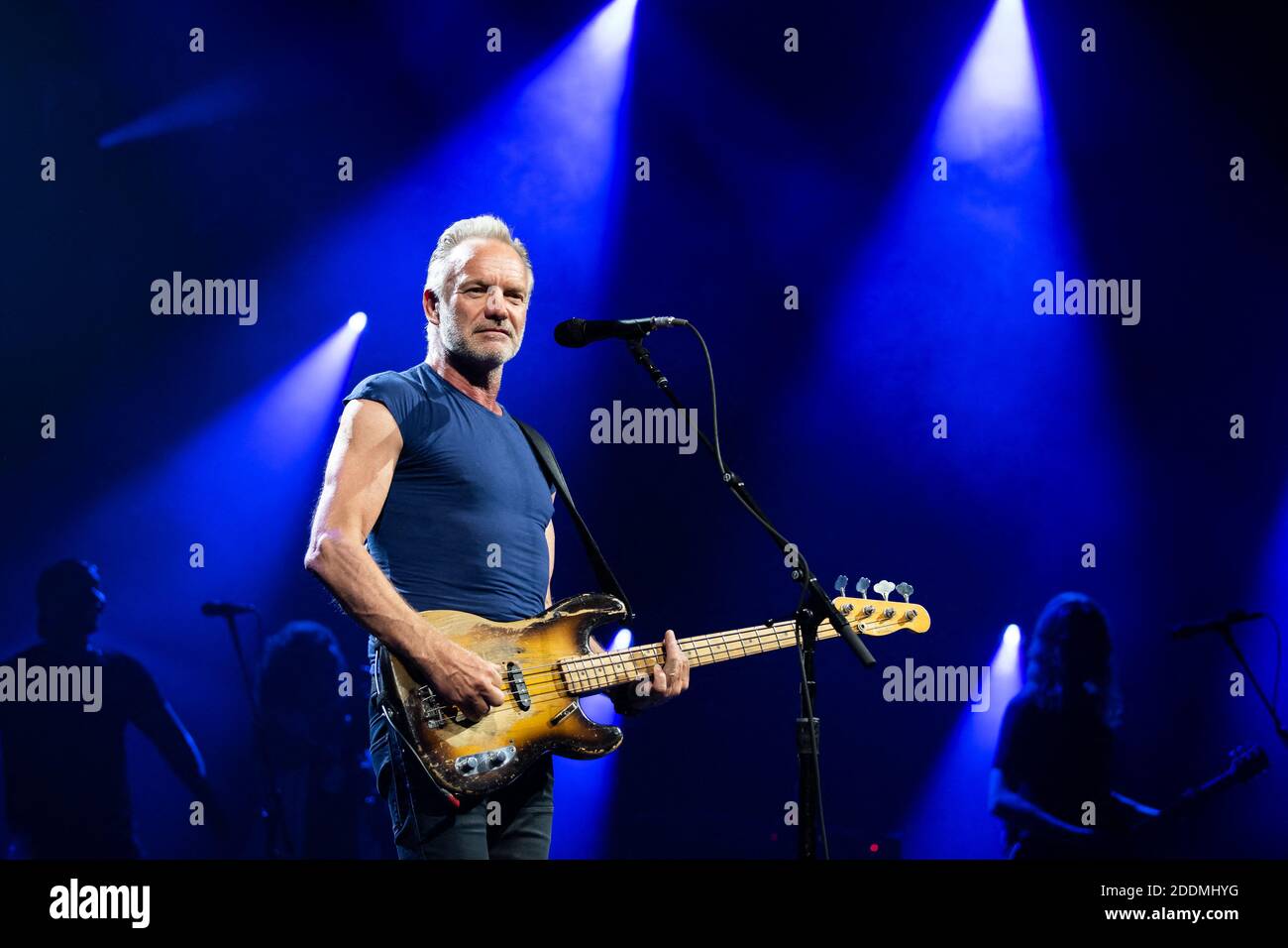 Sting performing in concert as part of the 53nd Montreux Jazz Festival ...