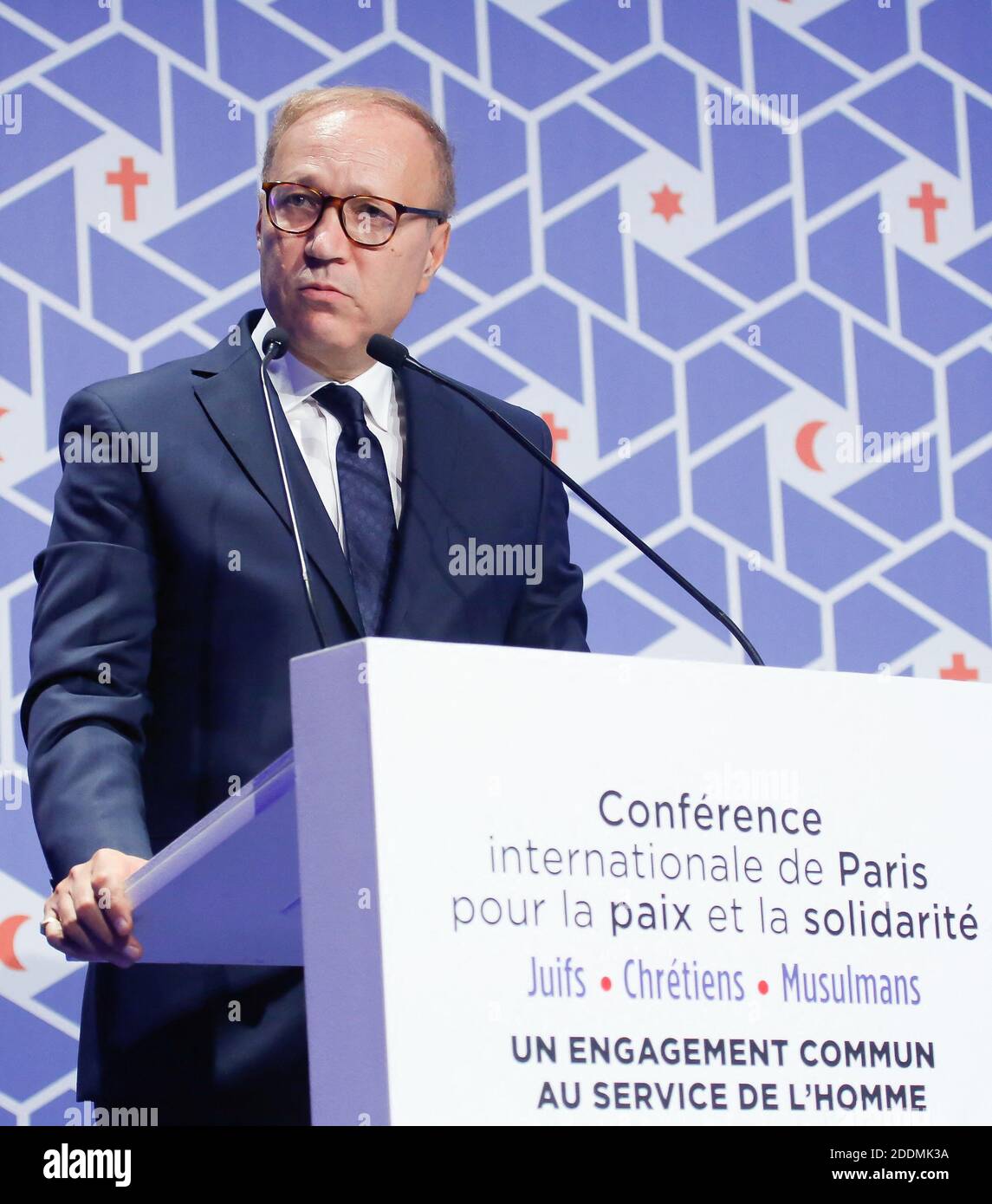 President of the Foundation of Islam of France, Ghaleb Bencheikh at the ...