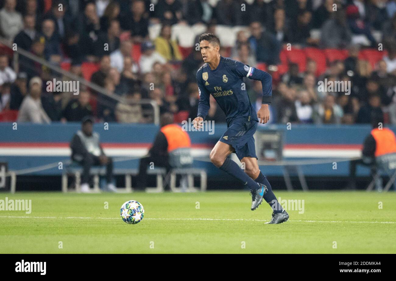 Real’s Raphael Varane during the Champions league Paris Saint-Germain v ...