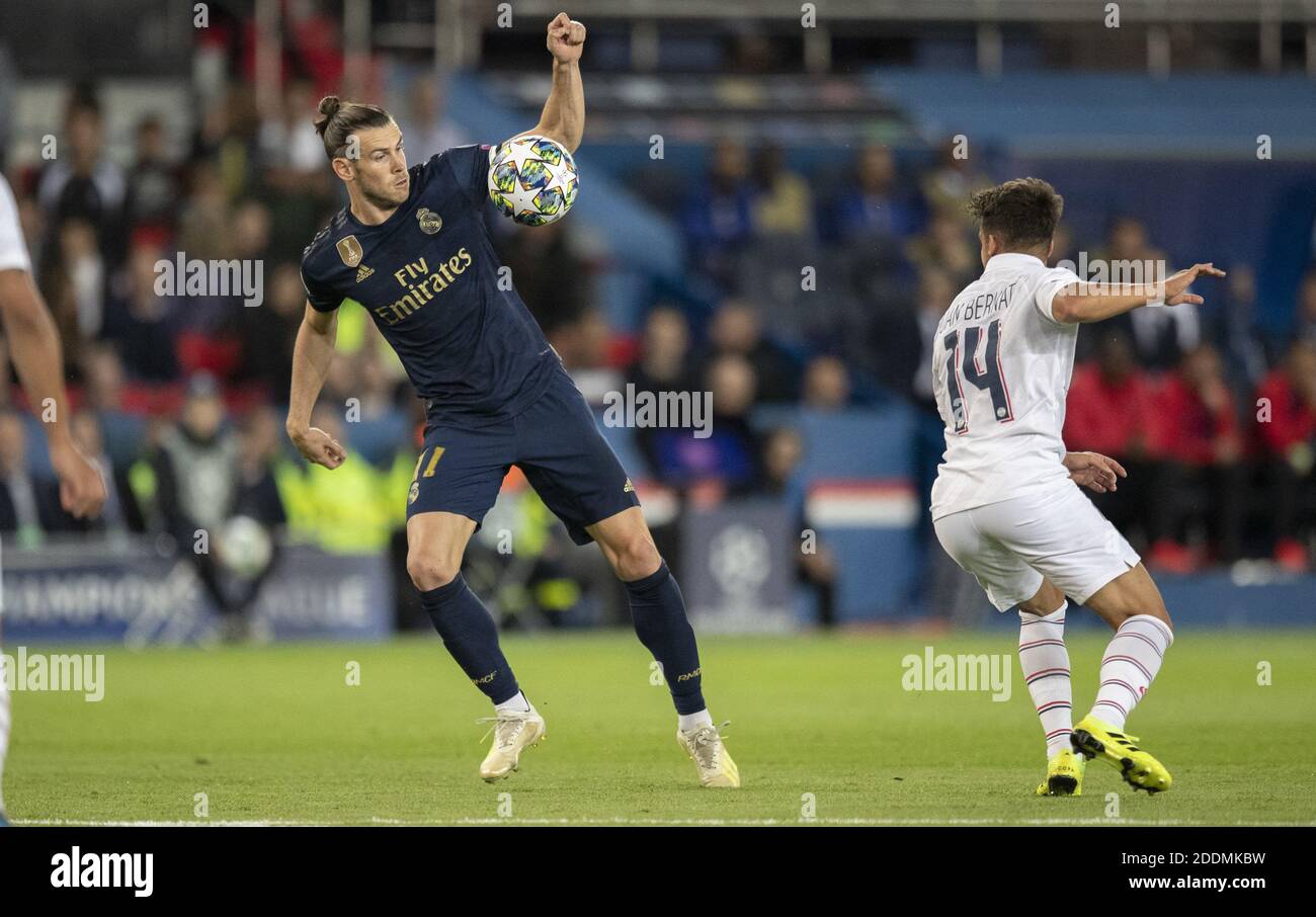 Real’s Gareth Bale during the Champions league Paris Saint-Germain v ...