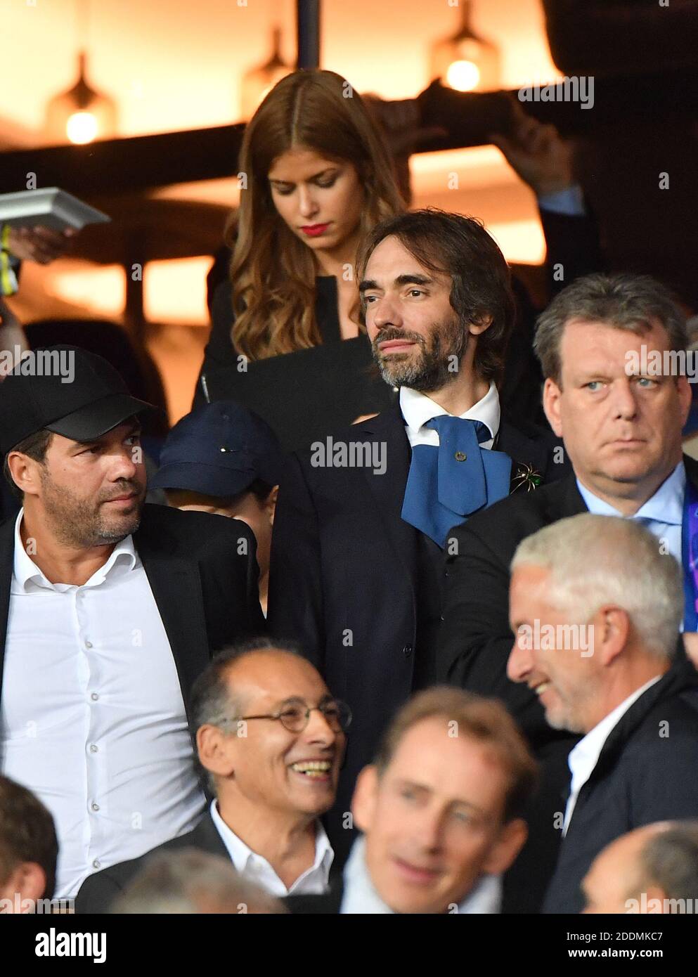 Cedric Villani watching from the stands the Champions League Paris ...
