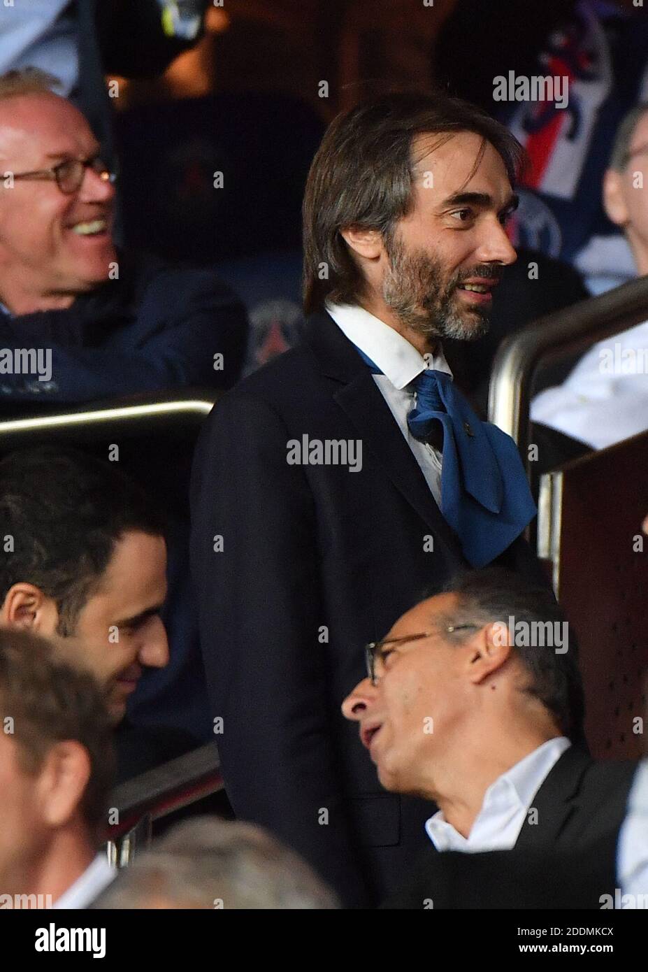 Cedric Villani watching from the stands the Champions League Paris ...