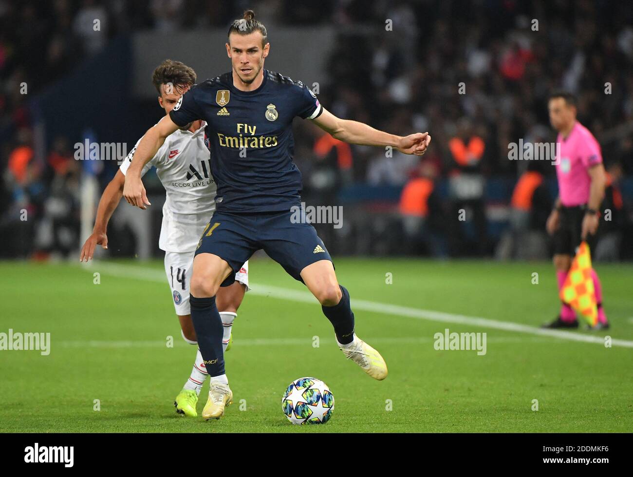 Real’s Gareth Bale during the UEFA Champions League Paris Saint-Germain ...