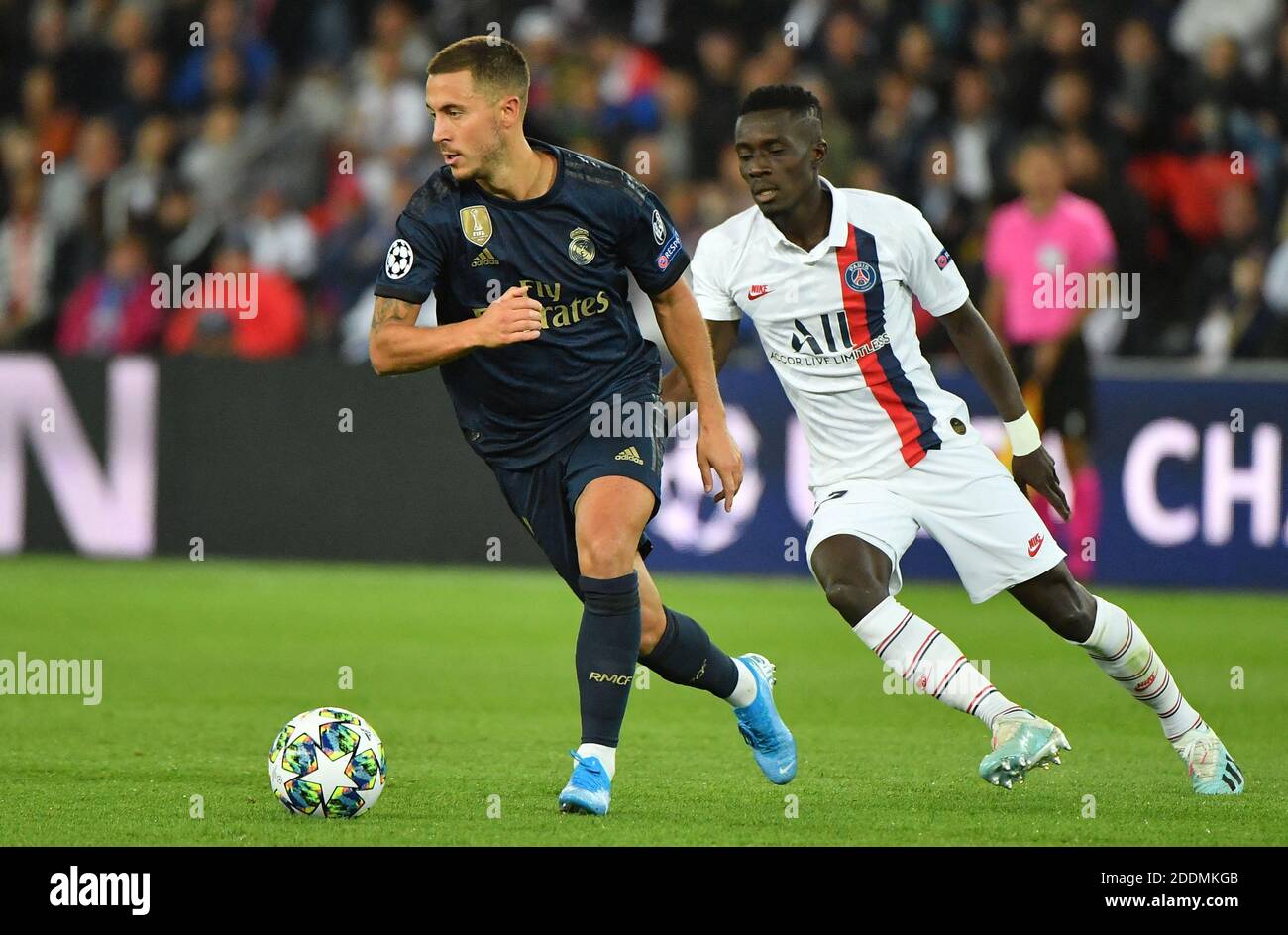 Real’s Eden Hazard during the UEFA Champions League Paris Saint-Germain ...