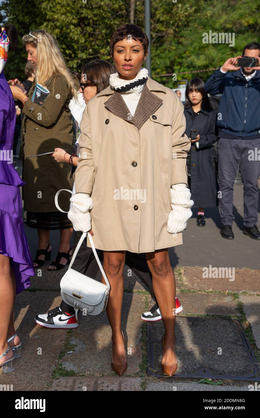 Kat Graham arrives to Tod's fashion show during Milan Fashion Week on ...