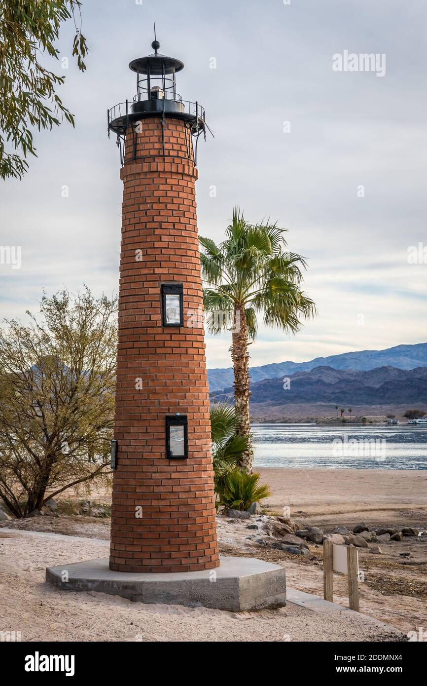 Currituck Beach Lighthouse in Lake Havasu, Arizona Stock Photo - Alamy