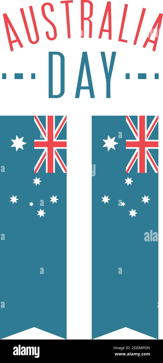 Australia day flags Stock Vector Images - Alamy