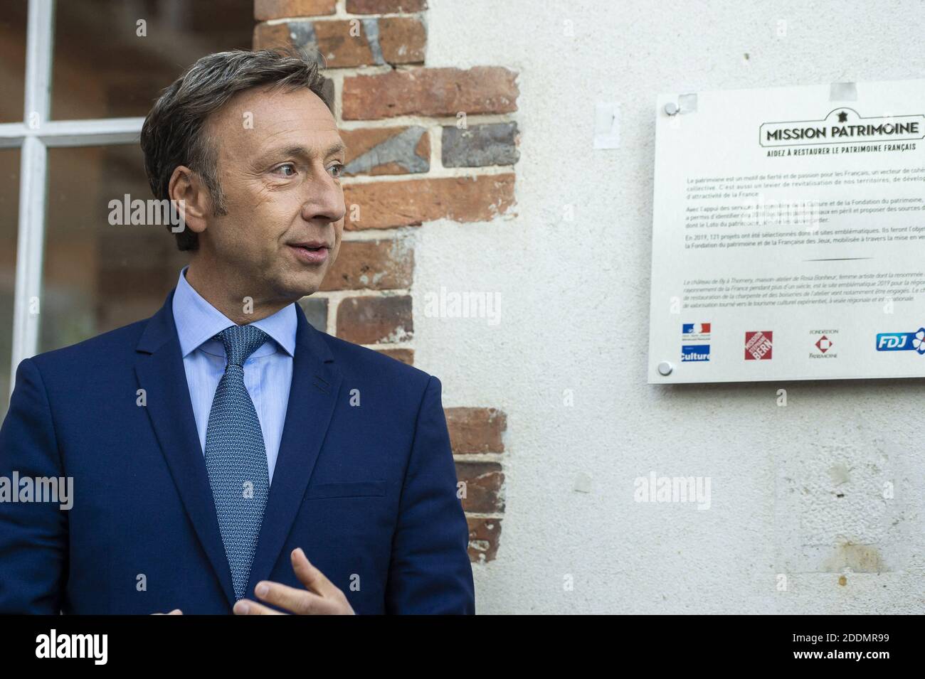 French TV host and Macron's cultural special adviser, Stephane Bern ...