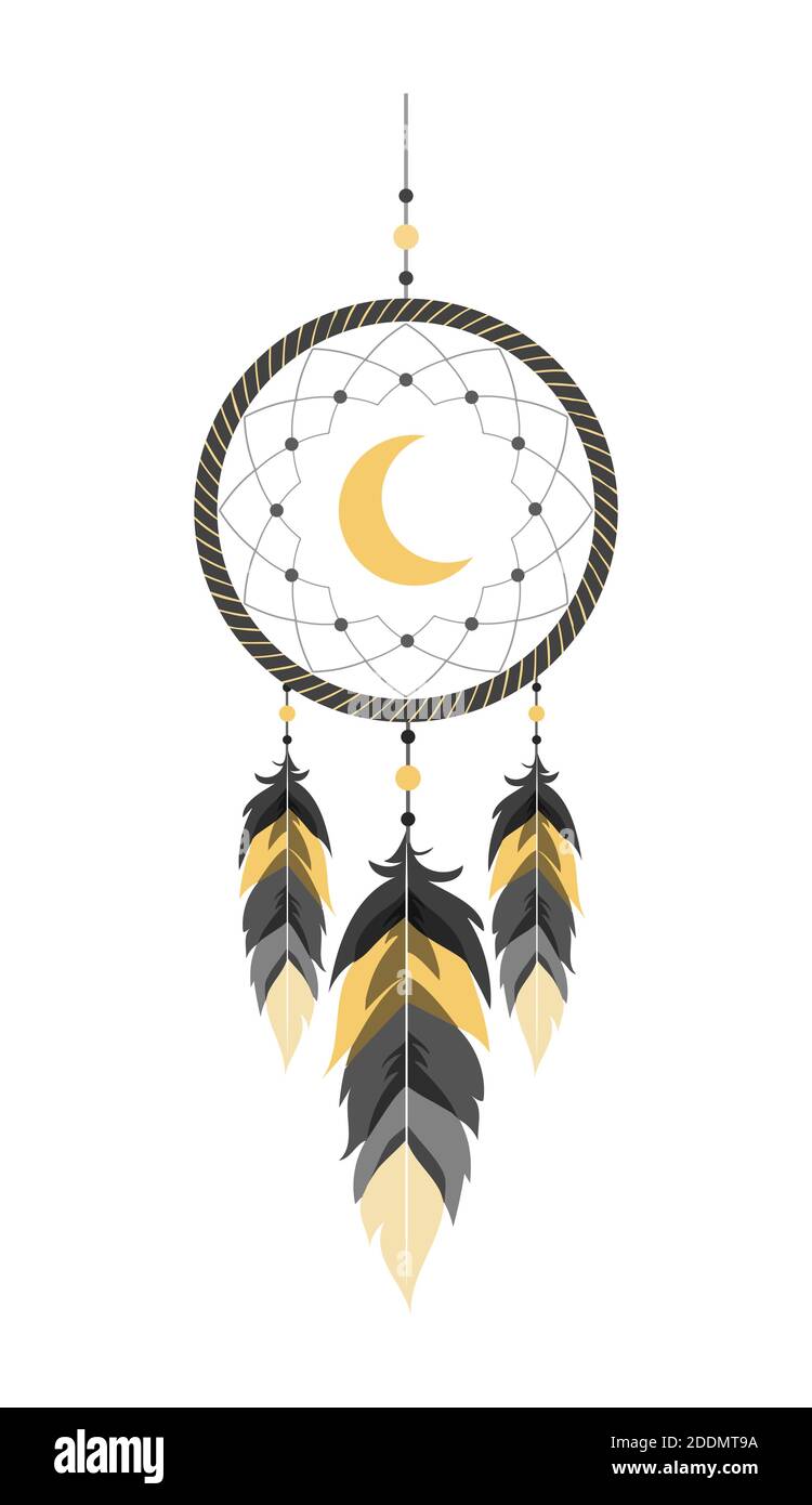 Moon feathers Stock Vector Images - Alamy