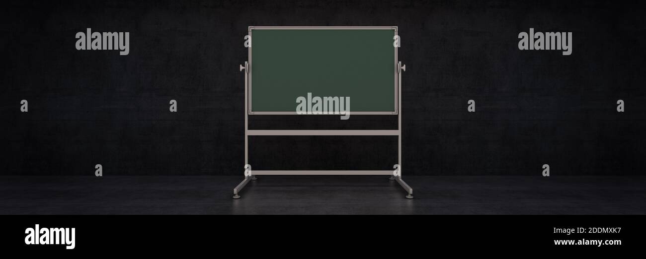 Blackboard or chalkboard with dark background. 3d rendering Stock Photo ...
