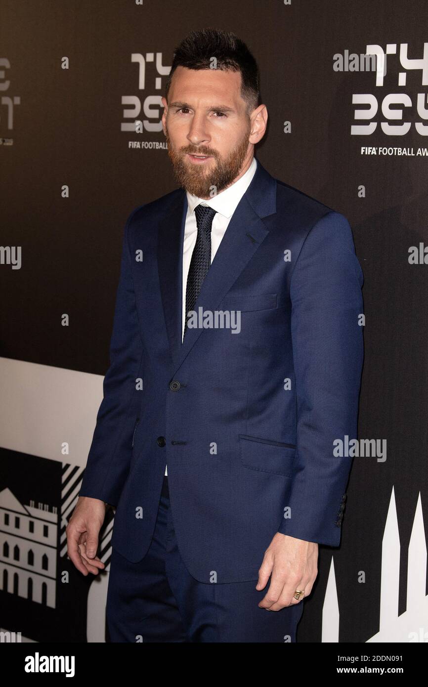 Lionel Messi attends the green carpet prior to The Best FIFA Football ...