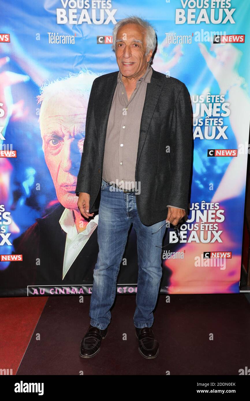 Gerard Darmon attending the premiere of Vous Etes Jeunes, Vous Etes ...