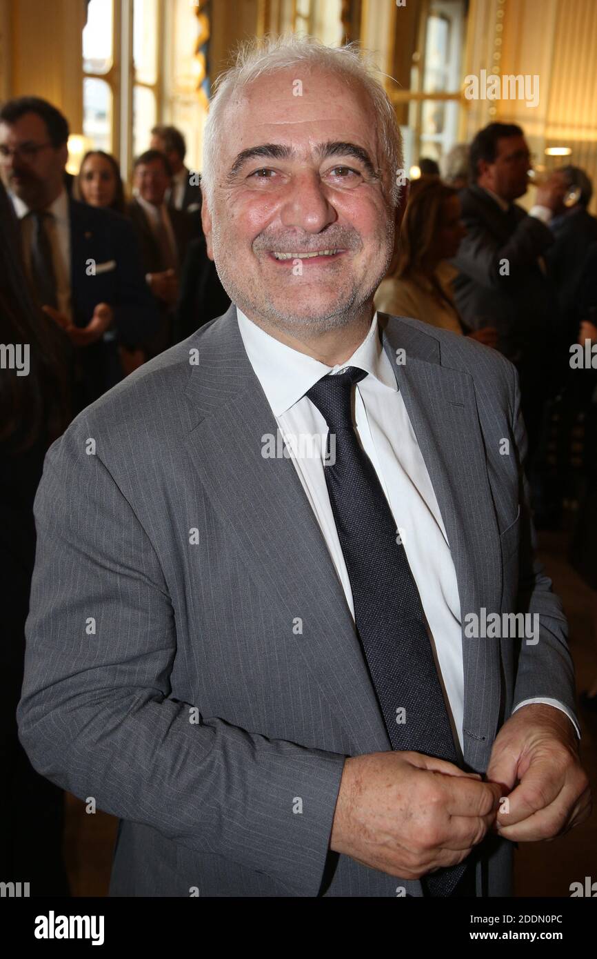Guy Savoy attending the ceremony where Pierre Herme become 'Commandeur ...