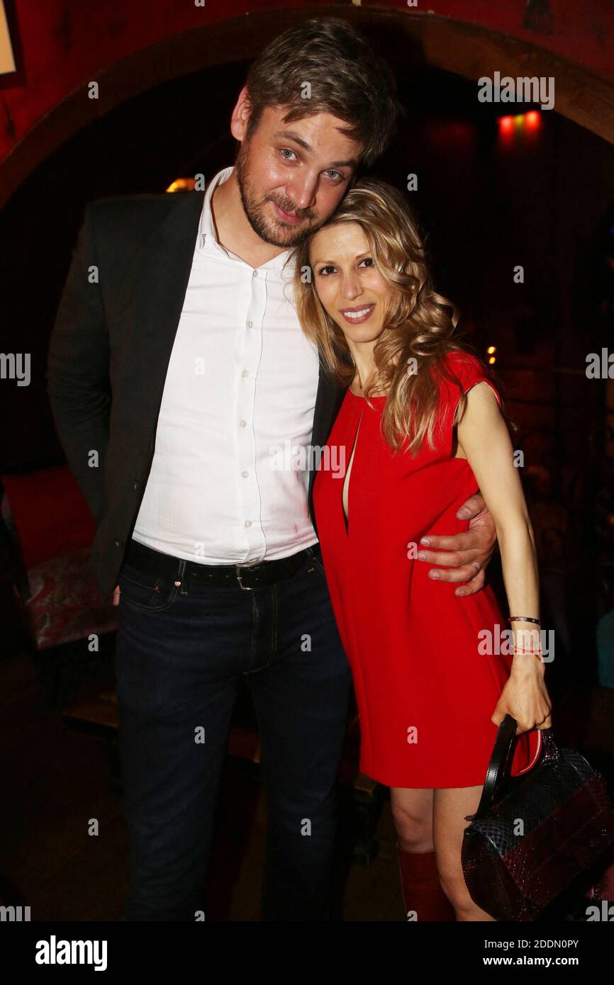 Pierre Lefèvre et sa femme Tristane Banon lors de la soirée des 1 an du ...