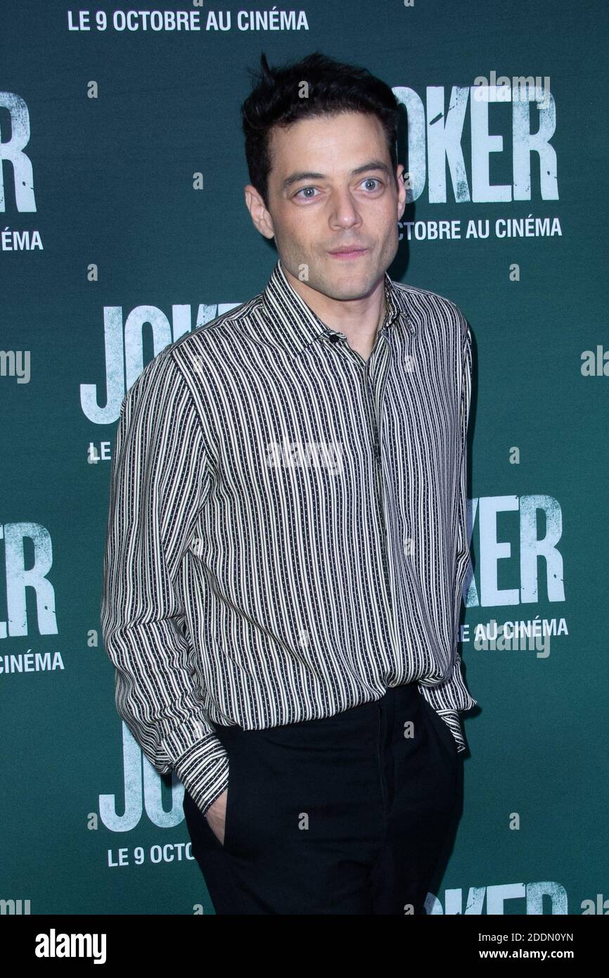 Rami Malek attending the Joker Premiere at the UGC Normandie in Paris ...
