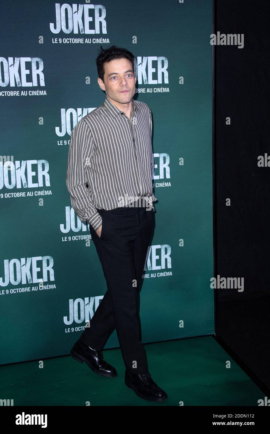 Rami Malek attending the Joker Premiere at the UGC Normandie in Paris ...