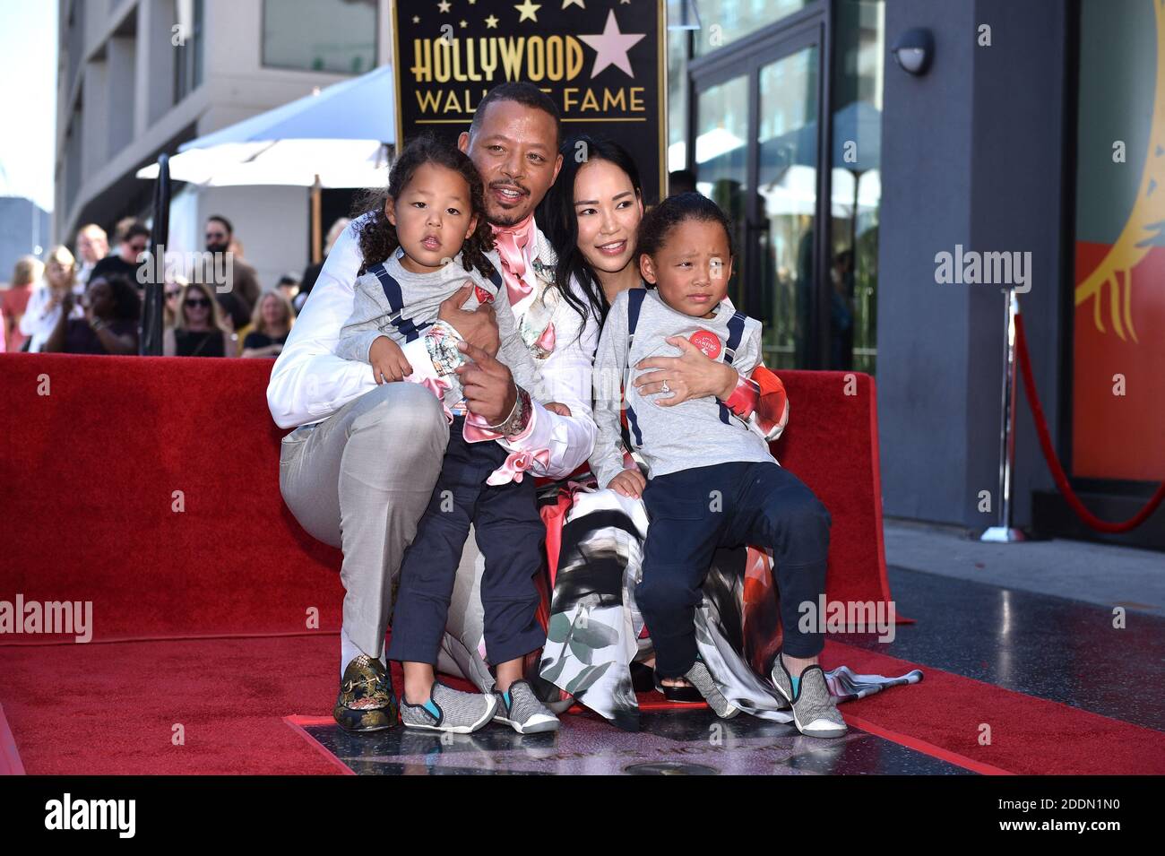 Miranda Pak attends the ceremony honoring Terrence Howard with a star ...
