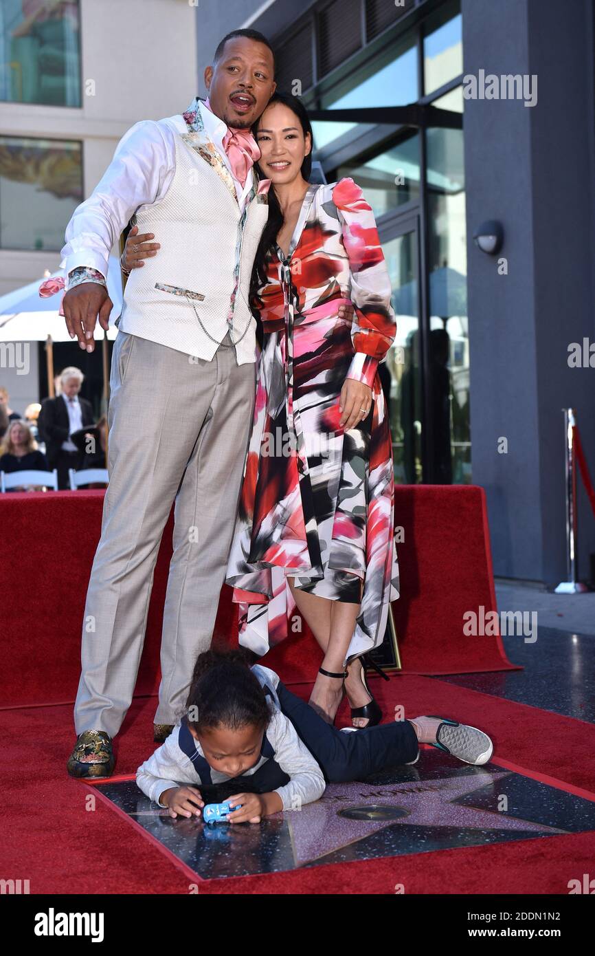 Miranda Pak attends the ceremony honoring Terrence Howard with a star ...