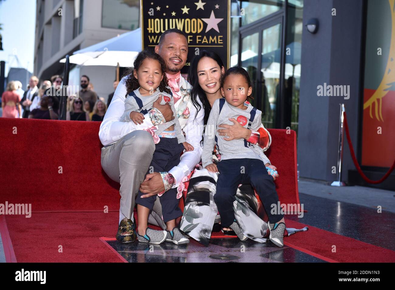 Miranda Pak attends the ceremony honoring Terrence Howard with a star ...