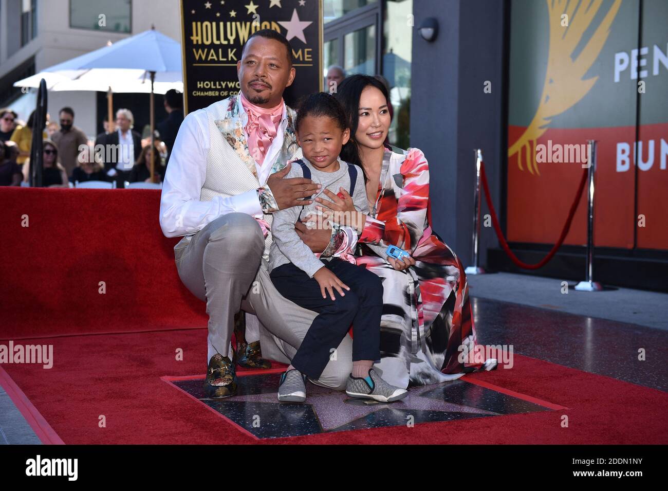 Miranda Pak attends the ceremony honoring Terrence Howard with a star ...